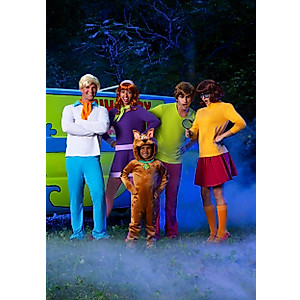 Scooby Doo Shaggy Costume for Men - Green Shirt and Maroon Pants - Hippie Detective Outfit for Halloween
