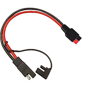 AJDPOI 10AWG SAE Solar Power Adapter Connector Cord Solar Extension Cable for Motorcycles, Cars, Etc with 1 SAE Polarity Reverse Connector - 60Cm/2Ft