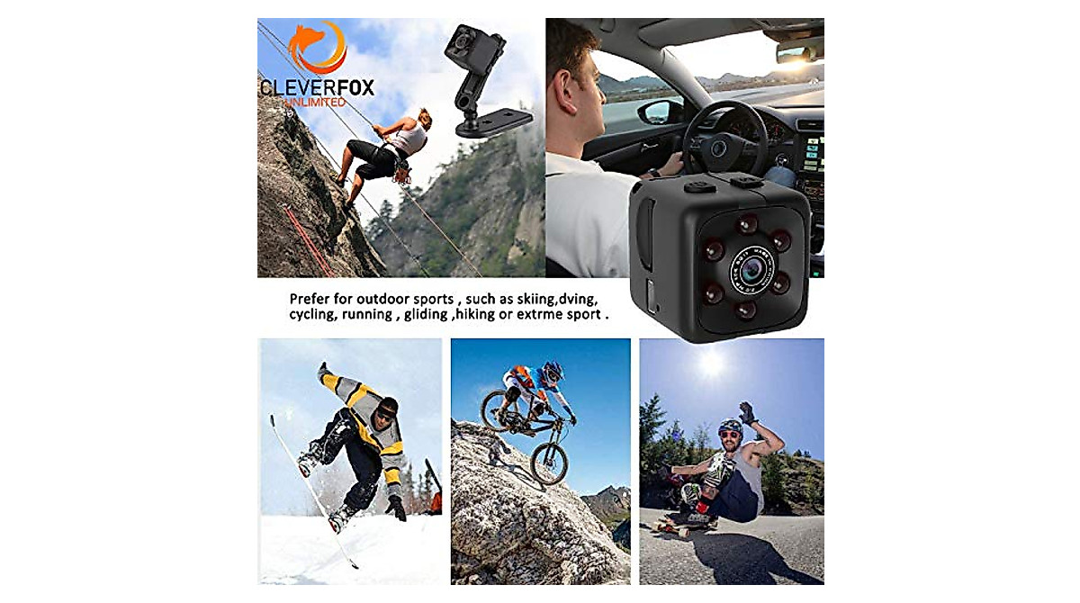 Mini Spy Camera with Night Vision & 1080P HD for Home & Office Security