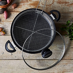 Scanpan ES5 Braiser with Lid and Fry Basket, Black