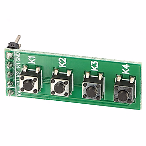 4 Key Keyboard Module Universal Dumpling Press 4 Key Push Button Switch Module Keyboard Board for DIY Accessory Kit DC 0-48V