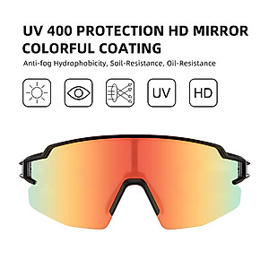 ROCKBROS Polarized Sunglasses for Men Women UV Protection Cycling Sunglasses Sport Glasses