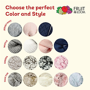 Fruit of the Loom Cozy Thermal Wrap Booties with Non-Skids for Baby Girls, Boys, Unisex - Pink (6-12 Months)