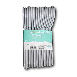 Pillowfort Gray Kids' Hangers for Children - 18 Pack