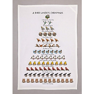 Allport Editions Bird Lover's Christmas - Tea Towel - 12 Days of Christmas Series