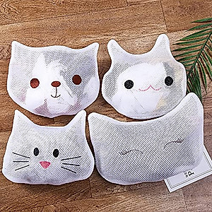 usfuzhongfu-US Storage Holder, Laundry Washing Bag Fine Mesh Wear-resistant Thickened Cartoon Animal Hosiery Stocking Polyester Travel Laundry Bag for Home
