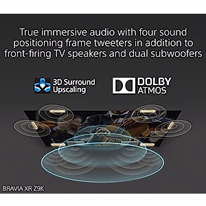 Sony 75 Inch 8K Ultra HD TV Z9K Series: BRAVIA XR 8K Mini LED Smart Google TV with Dolby Vision HDR and Exclusive Features for The Playstation® 5 XR75Z9K- 2022 Model