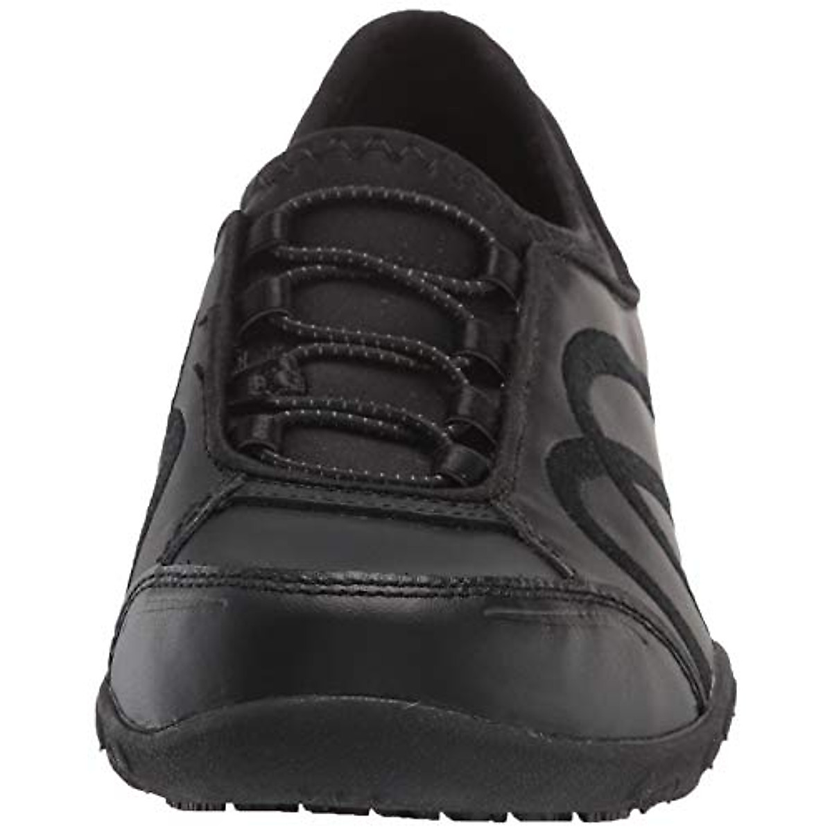 Skechers Women's Slip on Bungee Gore Food Service Shoe, Black, 7.5