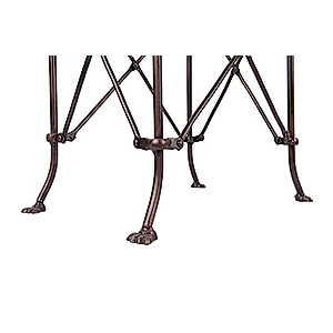 Creative Co-op Bronze Metal Rectangle Table, 20",DA0124