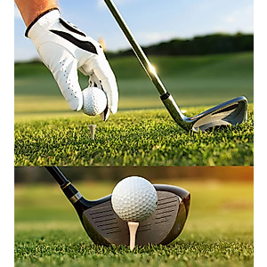 Dsenfurn 250 Pack Professional Bamboo Golf Tees 2-3/4 Inch - Stronger Than Wooden Golf Tees Biodegradable & Less Friction (Nature, 2-3/4")