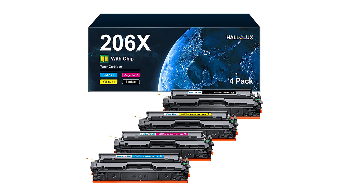 Buy 4-Pack High-Yield HP 206X Toner Cartridges | Compatible LaserJet Pro