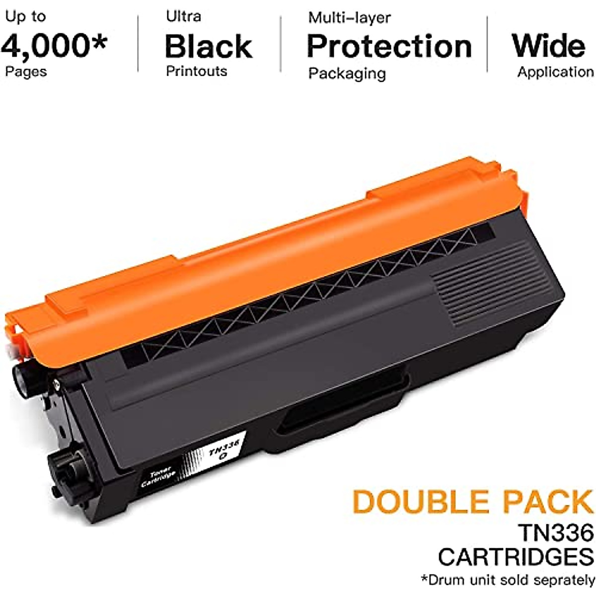 E-Z Ink (TM) Compatible Toner Cartridge Replacement for Brother TN336 TN331 TN-336 TN-331 Compatible with HL-L8350CDW MFC-L8850CDW MFC-L8600CDW HL-L8350CDWT HL-L8250CDN (Black, 2 Pack)