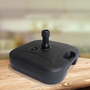 SUNLAX Patio Umbrella Base Outdoor Market Table Umbrella Stand Weight, Water Self-Filled Black Square…