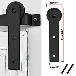 COGOOD Farmhouse Barn Door Mirror - 35" x 24" Rustic Wood Framed Wall Mirror for Bathroom, Living Room, Entryway Wall Decorative (White)