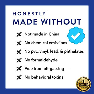 Organic Dream Pack and Play Mattress I [Dual-Sided] I Firm Infant Side + Memory Foam Toddler Side I Plush 100% Organic Cover I Fits Most Pack N Play Playpens and Playards