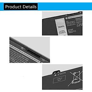 Aluo New Battery Compatable with LG Gram 15 16 17 2020 2021 15Z90N 17Z90N 16Z90P 16ZD90P 16Z90PC 17Z90P 16Z90PG 17Z90N-VA76K Series RPJC3 0RPJC3 F62GO 039DY5 39DY5 CHA01 Vostro 13 5370