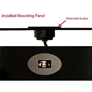 Set of 2 Bright White Marine LED Stern Lights for Bass, Lake, River, Boating, Kayak, Ocean, Sailing, Fishing, Pontoon. Flush bolt-style housing fits 1 inch hole (Silver Aluminum)