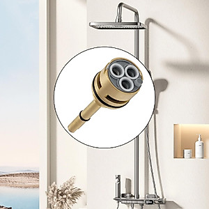 NBPLUS RP51919 6 Setting Diverter Cartridge Compatible with Delta R11000 R22000 Faucet Valve Replacement Trim Kit, 6 Way Shower Diverter Parts, No Leakage Brass