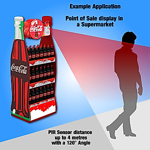 Talking Products, PIR Infrared Motion Sensor, Pro Edition with Multi-Track Playback. Download Your own Custom MP3 Sound Files to Play Speech, Music or Sound Effects