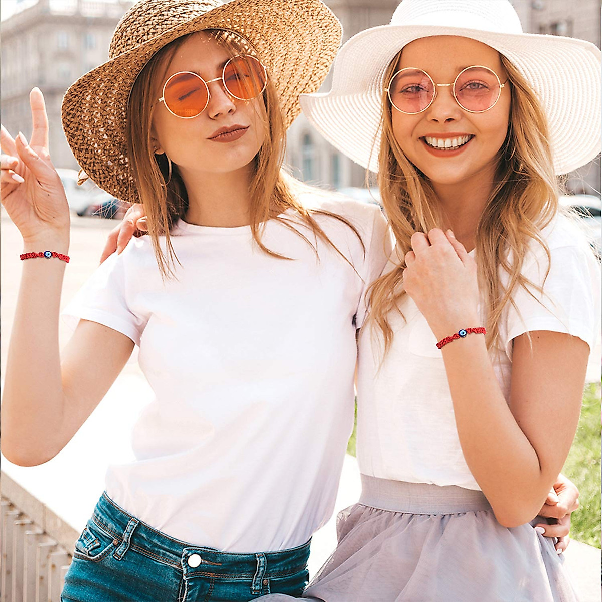 Tarsus Red String Evil Eye Bracelet for Women Teen Girls Kabbalah Good Luck Lucky Preotection Nazar Amulet