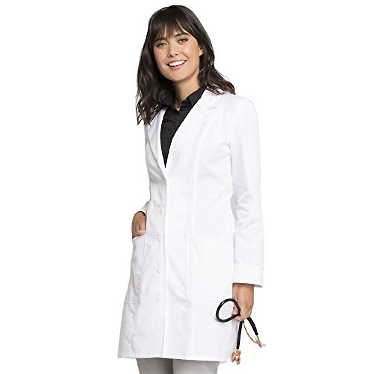Cherokee Women's Fashion Whites 36 Inch Lab Coat, White, Small