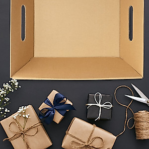 22 Pcs Small Gift Baskets Bulk 8 x 6 x 3 Inch Baskets for Gifts Empty Sturdy Wedding Gift Basket with Handles Storage Cardboard Tray for Christmas (Primary Color)