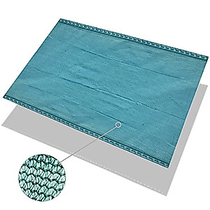 Alion Home 35% Sunblock DIY Shade Cloth - Garden Netting - Mesh Sun Shade Cover for Garden Patio Plants - Green (6' x 12')
