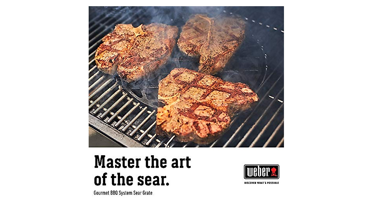 Weber Gourmet BBQ System Sear Grate - Perfect Seared Grills