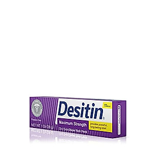 Desitin Diaper Rash Ointment Desitin Maximum Strength Original Paste for Diaper Rash, 1 Oz
