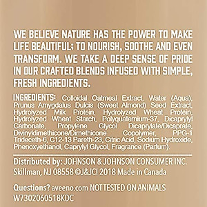 Aveeno Farm-Fresh Oat Milk Leave-In Hair Conditioner Treatment, Lightweight Moisturizer for Dry Damaged Hair, Safe for Color-Treated Hair, Sulfate, Paraben & Dye-Free