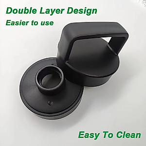 Replacement Lid Cap Compatible for Hydro Flask 12 16 18 20 32 40 64 oz Wide Mouth Water Bottle, Lid for Simple Modern, Takeya, Iron Flask and Other Brands Sports Water Bottle