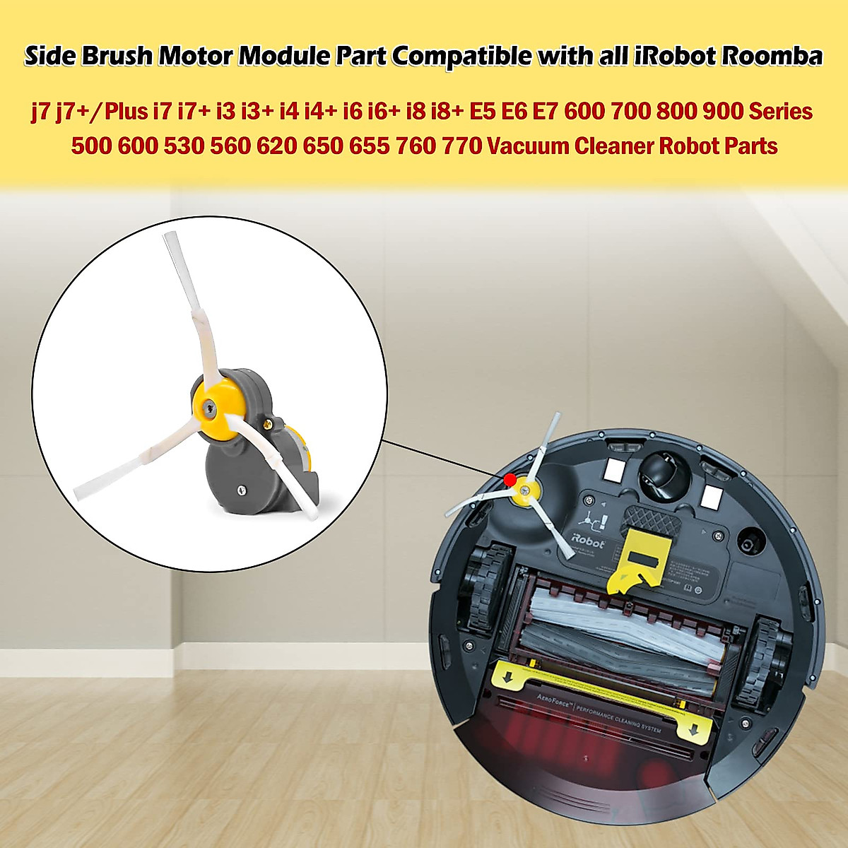 Side Brush Replacement Motor Module for iRobot Roomba 500 600 700 800 560 570 650 78 900 860 870 880 890 960 980 Vacuum