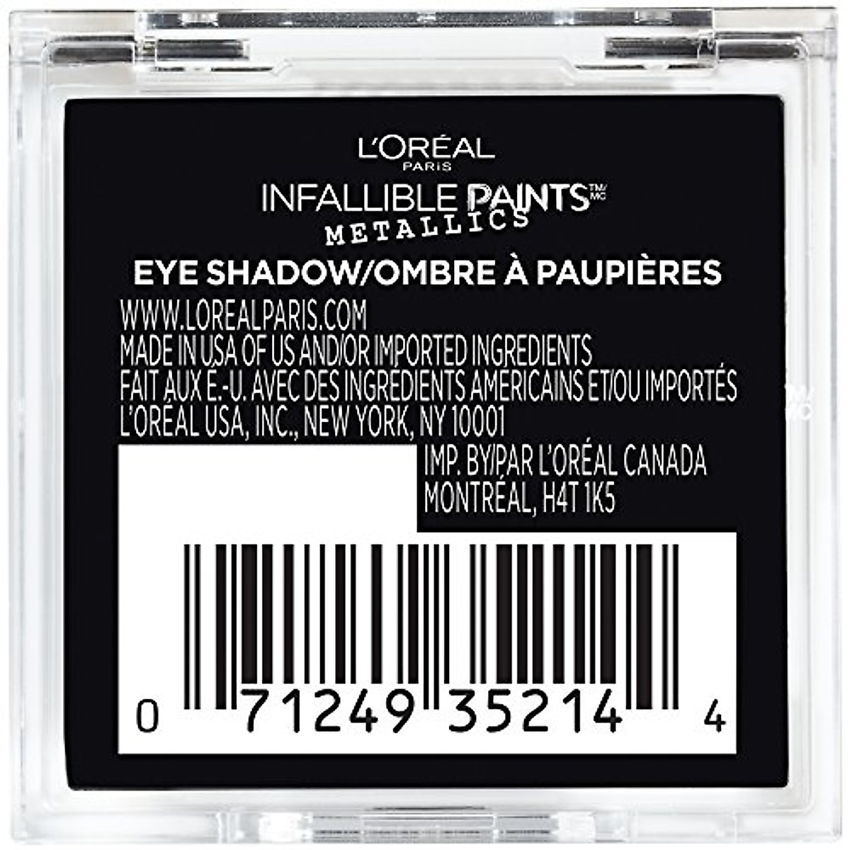 L'Oréal Paris Infallible Paints Eyeshadow Metallics, Violet Luster, 0.09 oz.