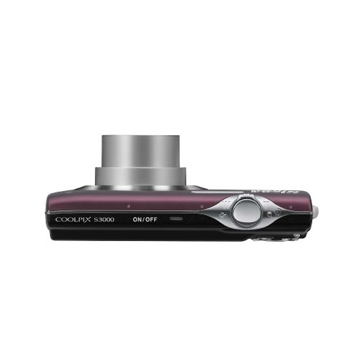 Nikon Coolpix S3000 12.0 MP Digital Camera with 4x Optical Electronic Vibration Reduction (VR) Zoom and 2.7-Inch LCD (Plum)