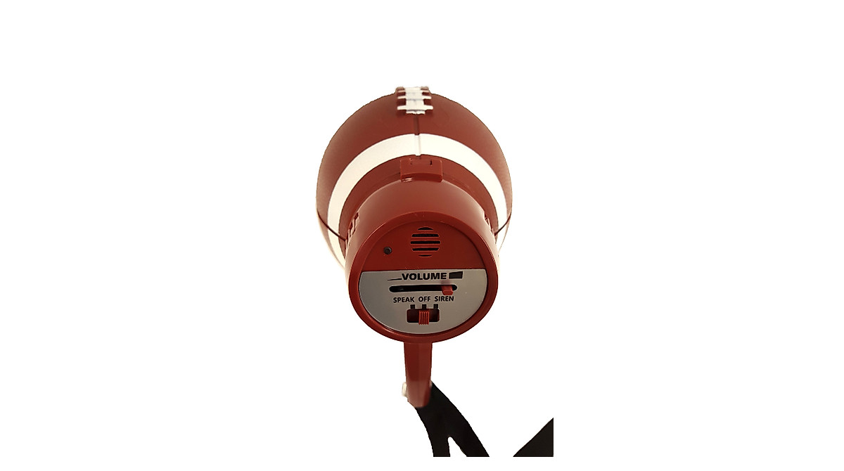 Football Shaped Megaphone with Siren & Bottle Opener
