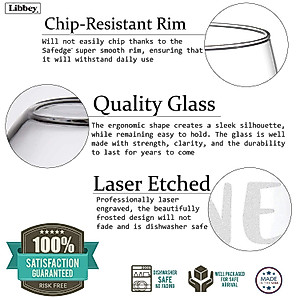 Surviving Quarantine One Glass at a Time Funny Fun Gift Laser Etched Wine Glass - 15 oz