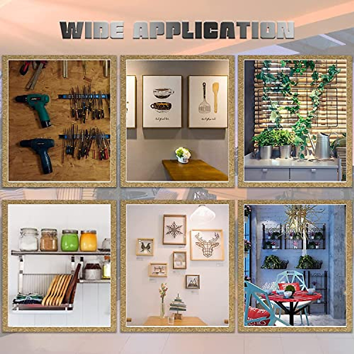 40 Pieces Picture Hangers Super Hooks, PinCute Hercules Hooks Drywall Picture Hanging Hooks Holds Up to 100lbs No Tools Need, Hang Art, Clocks, Frames or Planters