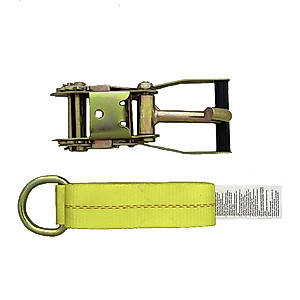 Take Control 4set(8X) Lasso Wheel Lift Straps 2" x 8' Ratchet J Finger Hook Tow