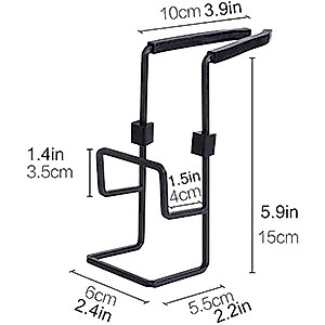 Fusiontec Sink Caddy Sink Sponge Holder - Faucet Rack Shower Tray - Kitchen and Bathroom Metal Organizer Hanging Fix Around Faucet