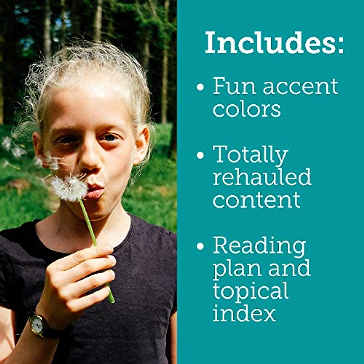 Tyndale NLT Girls Life Application Study Bible, TuTone (LeatherLike, Purple/Teal), NLT Bible with Over 800 Notes and Features, Foundations for Your Faith Sections