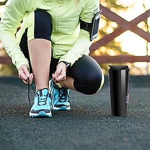 Peace Sign Bigfoot Sasquatch Travel Coffee Mug Reusable Coffee Cup Tumbler with Lid for Outdoor 350ml