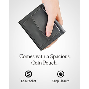 Access Denied REAL LEATHER Small Wallets For Women - Compact Ladies Credit Card Holder With Coin Purse RFID Holiday Gifts For Her