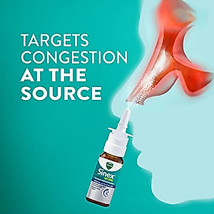 Vicks Sinex SEVERE Nasal Spray, Original Ultra Fine Mist, Decongestant Medicine, Relief from Stuffy Nose due to Cold or Allergy, & Nasal Congestion, Sinus Pressure Relief, 265 Sprays