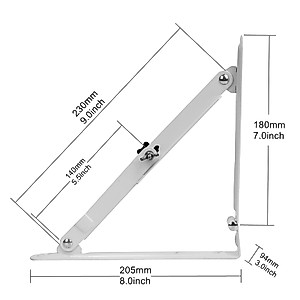 1Set Adjustable Solar Panel Brackets Folding Tilt Portable (Small Holder) for Outdoor Holiday, Home, RV, Boat, Off Grid System