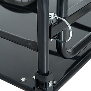 allgoodsdelight365 Steel Frame Bicycle Bike Cargo Trailer Luggage Cart Carrier 110lb Hauler