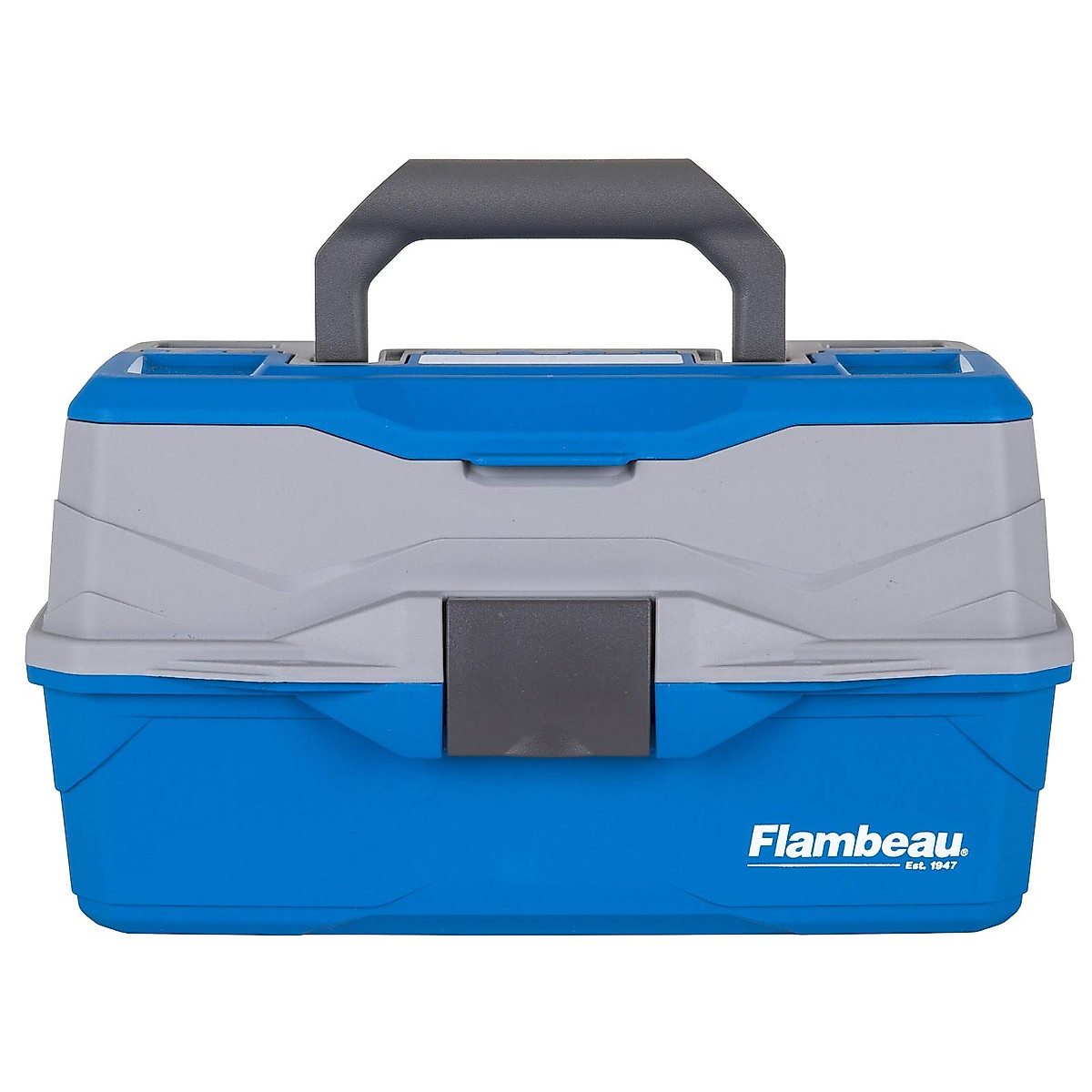 Flambeau Outdoors 6382TB 2-Tray - Classic Tray Tackle Box - Blue/Gray & Water Gremlin Removable Split Shot Pro Pack, 48ea/BB, 36ea/3/0, 16ea/7, 12ea/5, 12ea/4, Multi