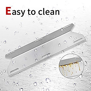 SP1231 (4-pack) Stainless Steel Heat Plate, Heat Shield, Heat Tent, Burner Cover, Vaporizor Bar, and Flavorizer Bar for Costco Kirland, Glen Canyon, Jenn-air, Nexgrill, Sterling Forge, Lowes Model Grills