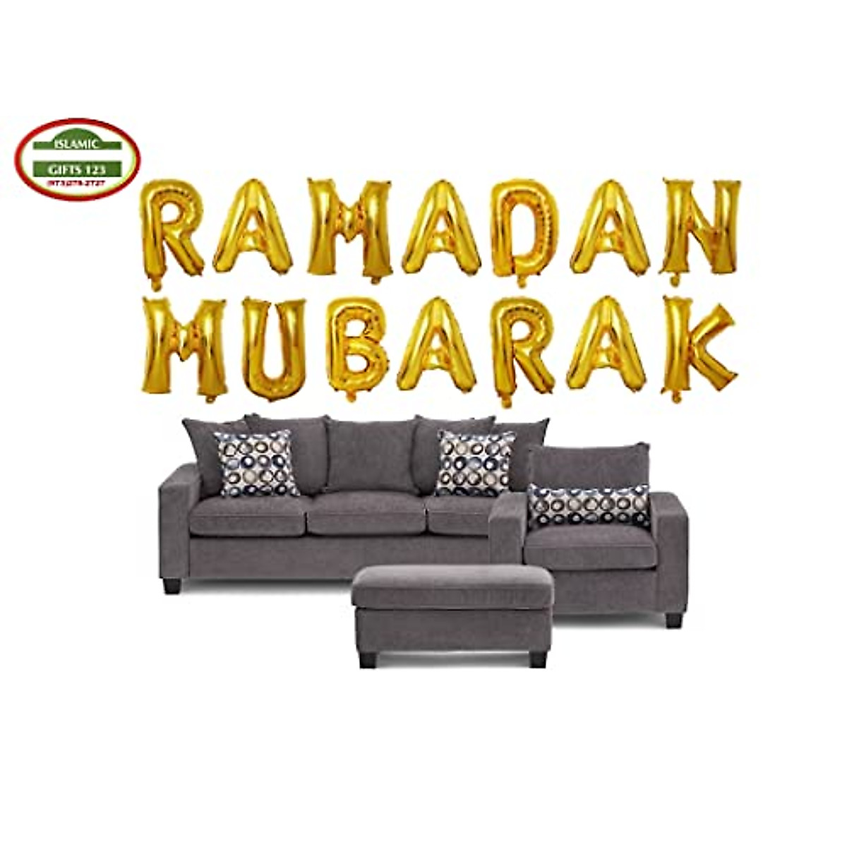 16inch Rose Gold Eid MUBARAK Foil Balloons Party Decoration Supplies Ramadan Decoration Gold EID Balloons For Muslim EID Ballon (RAMADAN Gold)