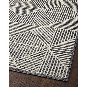 Loloi II Rainier Collection RAI-03 Denim/Ivory 2'-2" x 3'-9" Accent Rug