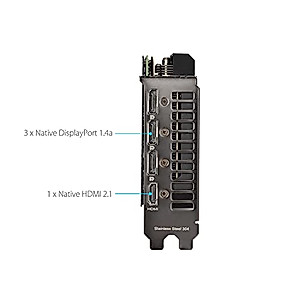 ASUS Dual NVIDIA GeForce RTX 3050 OC Edition Gaming Graphics Card - PCIe 4.0, 8GB GDDR6 Memory, HDMI 2.1, DisplayPort 1.4a, 2-Slot, Axial-tech Fan Design, 0dB Technology, Steel Bracket